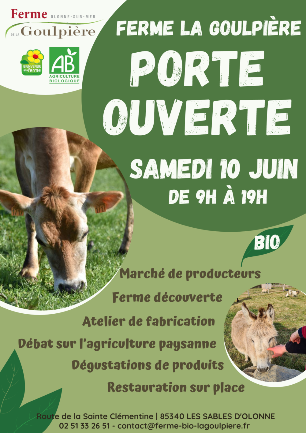Porte ouverte à la ferme - Ferme Bio La Goulpière